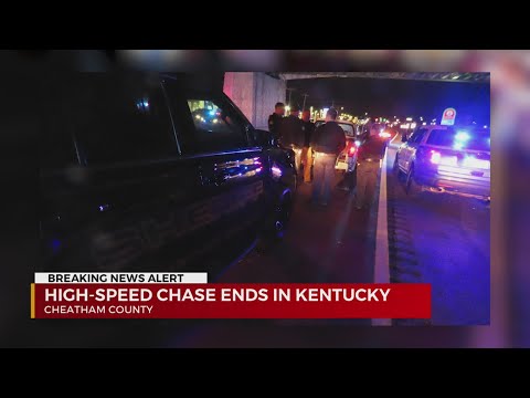 High-speed chase ends in Kentucky