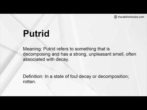 Putrid Meaning