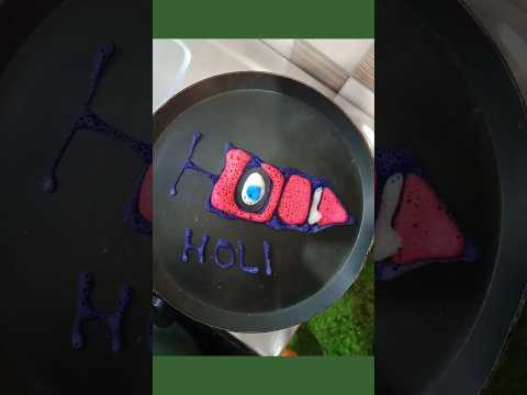 Holi Pichkari shape design dosa || Different types of dosa || #foodies #dosachutney