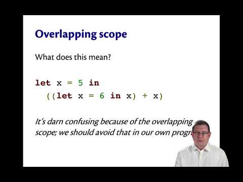 Variable Expressions and Scope | OCaml Programming | Chapter 2 Video 6