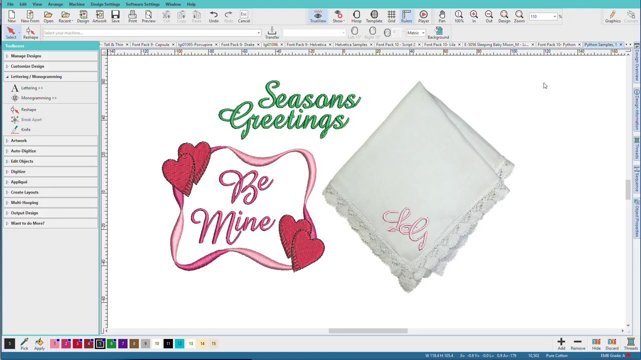 Hatch Embroidery 2.1  – 3 New Add-on Font Packs