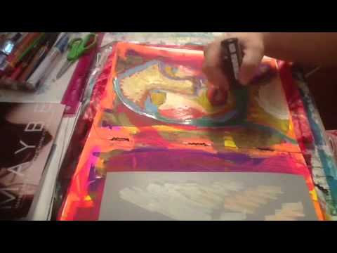 Uni Posca Paint Pens - Art Journal Tutorial