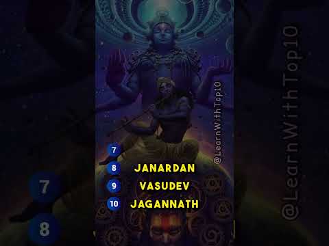 Top 10 Names of Lord Vishnu 🕉️