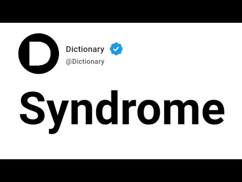 Syndrome Meaning In English