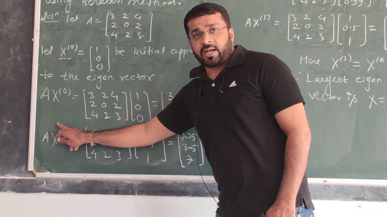 Iteration method to find largest Eigen Value