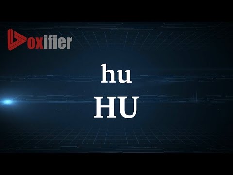 How to Pronunce Hu in English - Voxifier.com