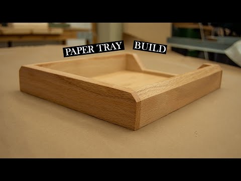 Weekend Woodworker Paper Tray Build