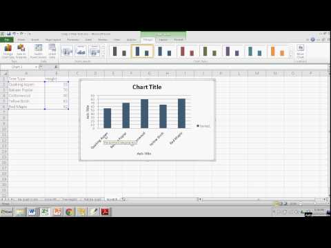 Making a Simple Bar Graph in Excel