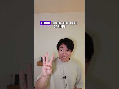 How to take onsen in Japan #japaneseculture #shorts