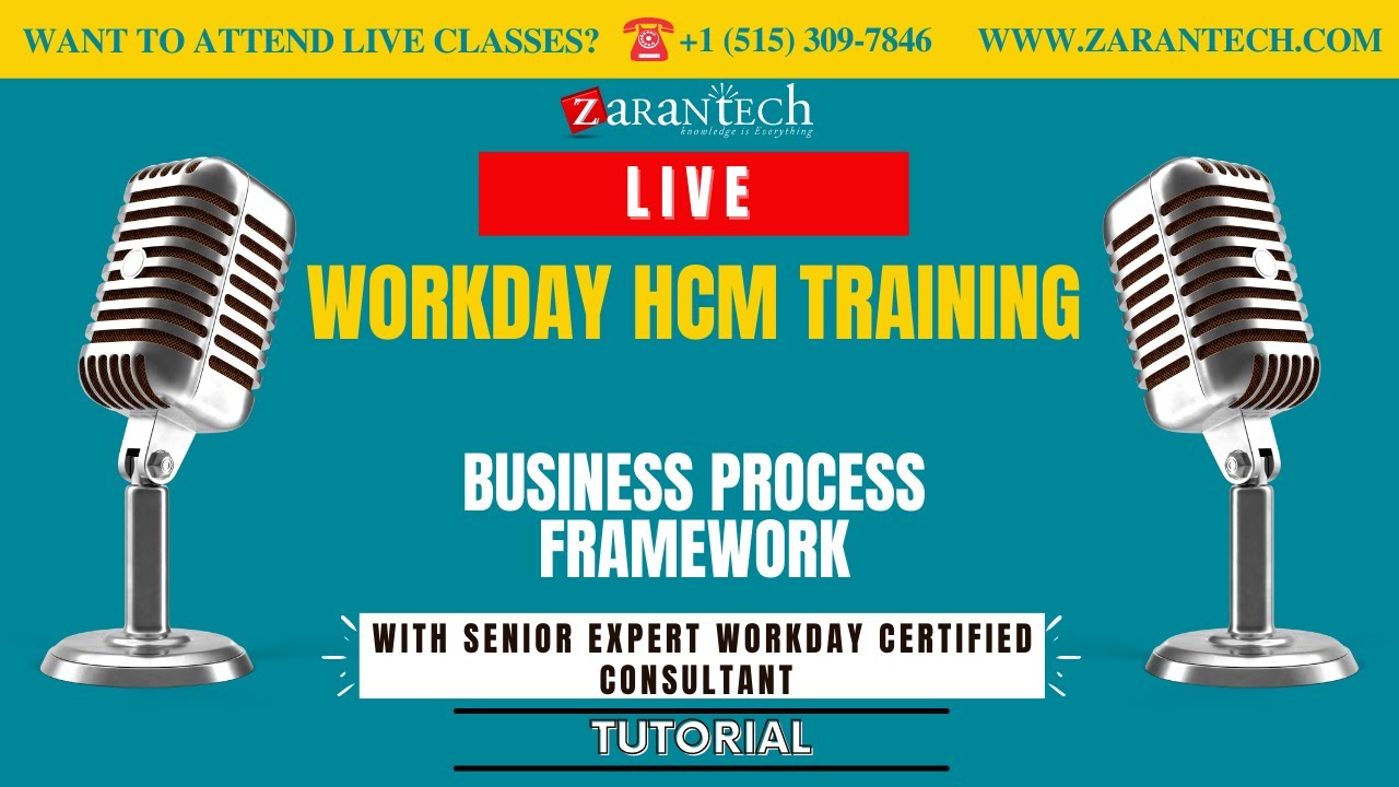 LIVE | Business Process Framework | Workday HCM Training | ZaranTech