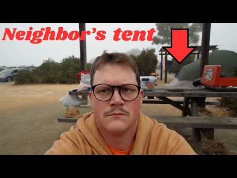 SAN CLEMENTE state beach campground - CLOSE ENCOUNTERS of the camping kind