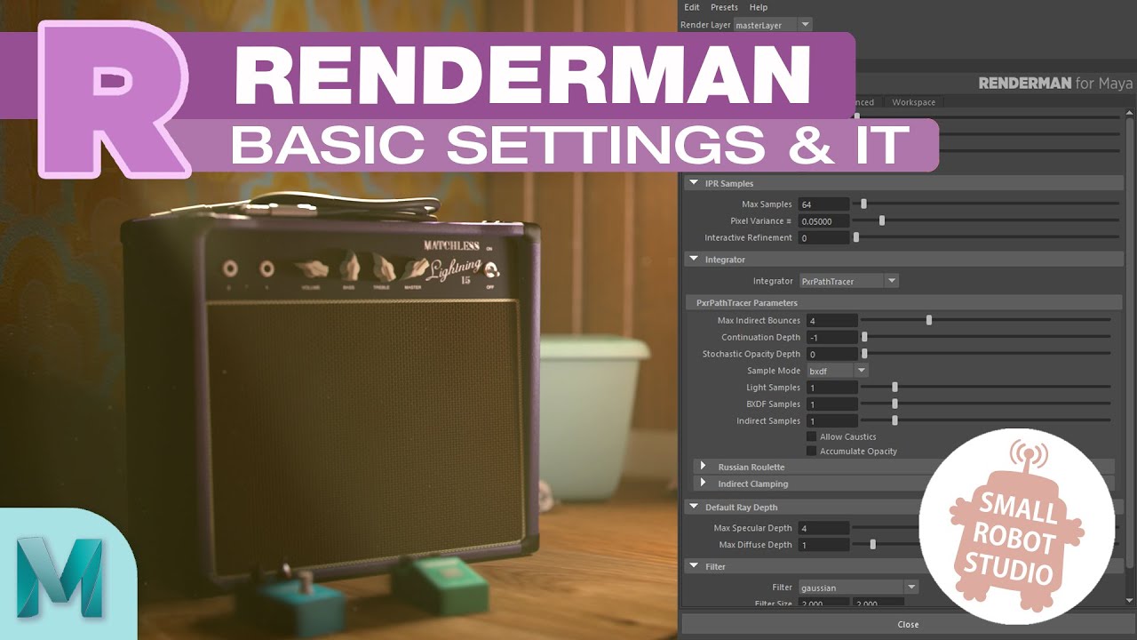 Renderman 23 Basic Render Settings and IT Tutorial