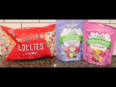 Smarties Lollies and Lovely Organic: Sour Chewy Candies & Chewy Candies Review
