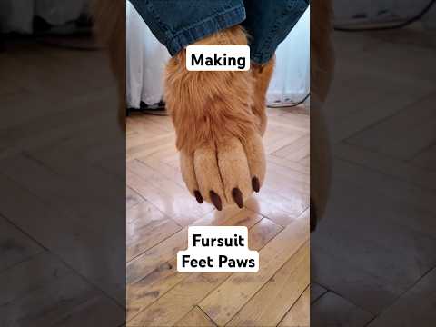 Making fursuit feet paws