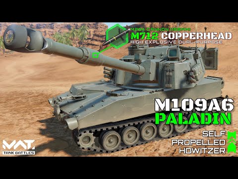 New Free Vehicle! M109A6 Paladin Self Propelled Howitzer Gameplay! | MWT Tank Battles