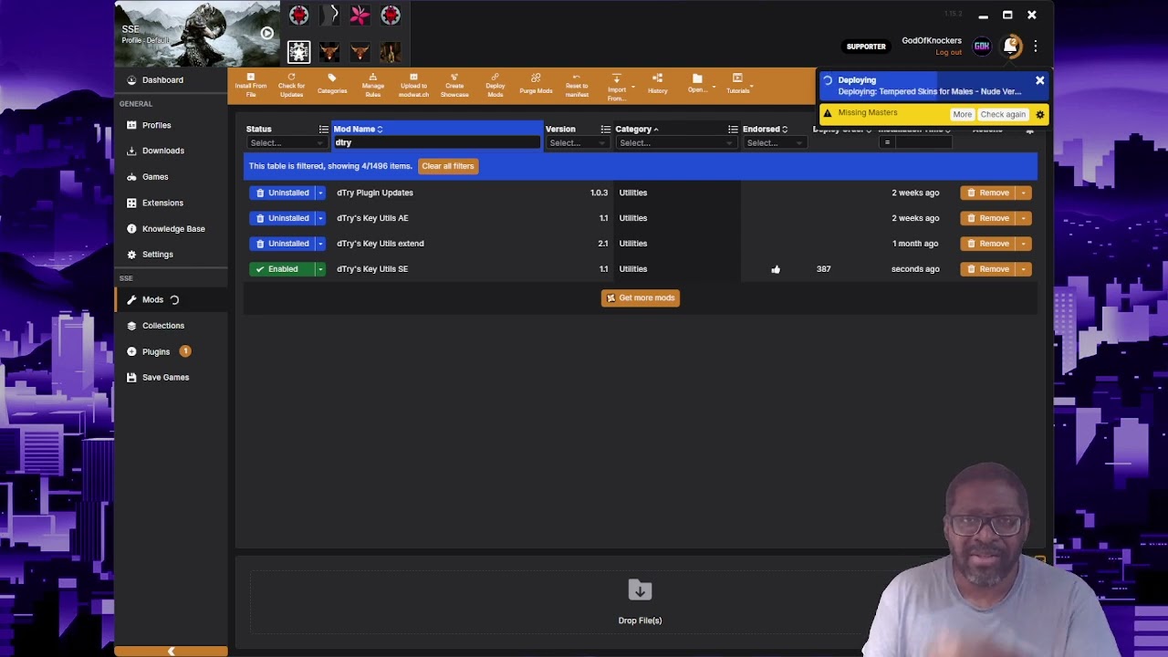 GodOfKnockers Installation Guide of dTry's Key Utils for 1170 Skyrim AE