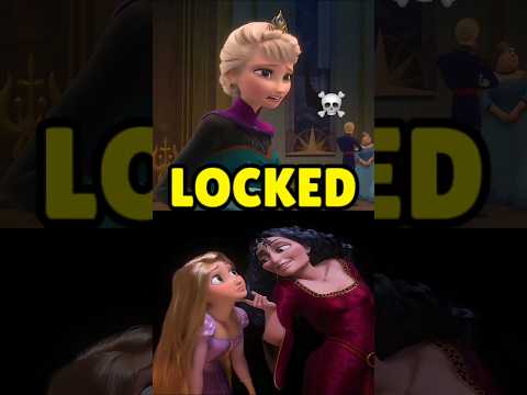 The TRUTH why Elsa was locked in her Castle in Frozen 😱💀 #disney #frozen #tangled #elsa #rapunzel