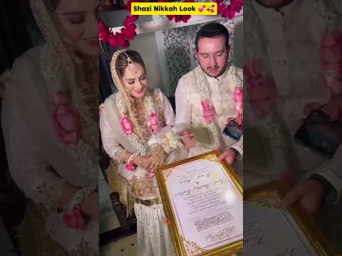 Shazi Nikkah Look 💞🥰#rajjabfamliyvlog #rajjabbutt #shorts #rajjab #shaziafamily #shaziavlogs#wedding