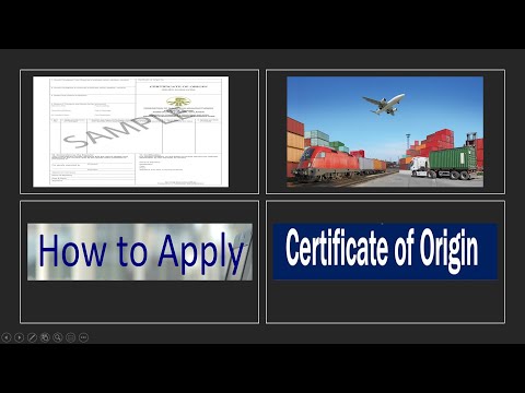 What Is COO In Import Export