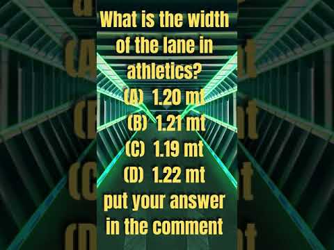Online Classes || what is the width of the lane in athletics #shorts #athletics