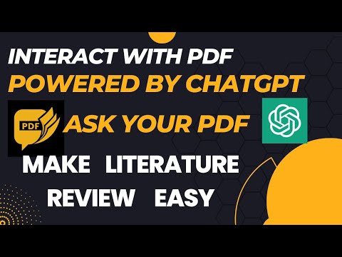 Easy Literature Review Writing using Askyourpdf | Interact with PDF | Powered by Chatgpt