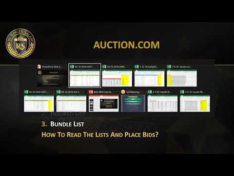 Bank REO Bid Auction Buying Webinar 05-01-18