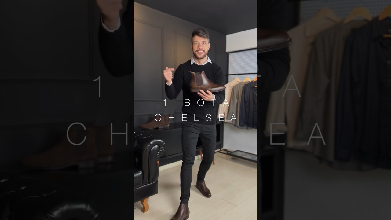 Inspirações de looks com bota Chelsea 🔥 #modamasculina #botachelsea #sapatomasculino