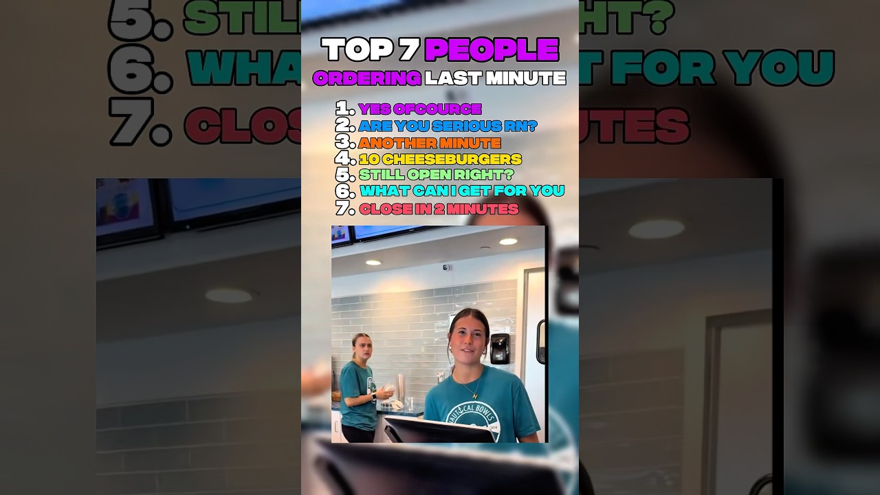 People Ordering Before Closing (CrashOut)  #youtubeshorts #crashout
