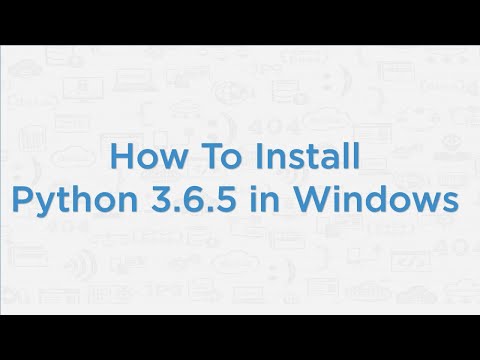 Install Python 3 6 5 in windows 10 | ML Tutorials 2
