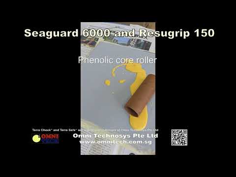 Application of Resugrip 150 and Seaguard 6000