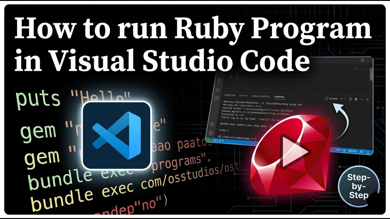 How to run ruby program in vscode