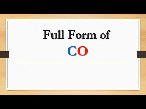 Full Form of CO || Did You Know?