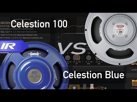 New Celestion 100 alnico IR speaker vs Celestion Blue - Gearspace