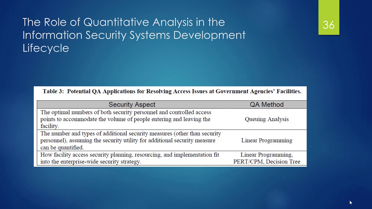 6 6 Quantitative Analysis in Security
