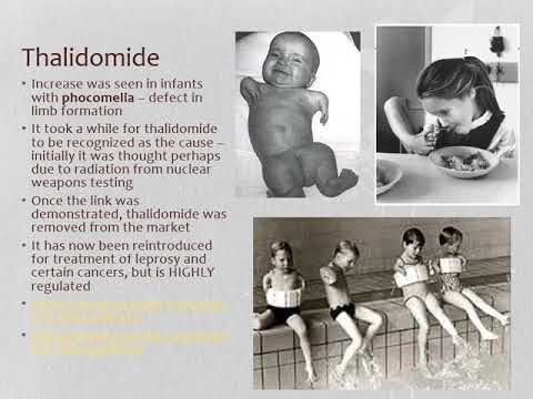 2020 HSB Lecture 16a Teratogens Intro, Thalidomide
