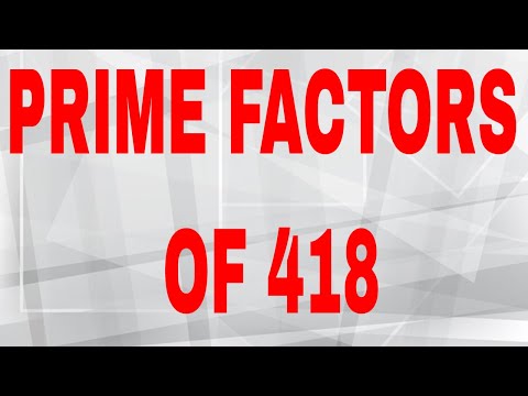 Prime factors of 418|Prime Factorization