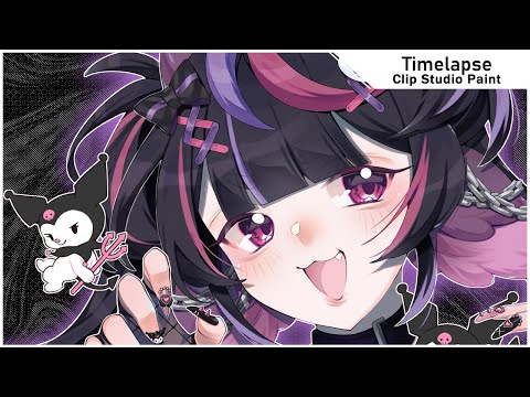 【Timelapse CLIP STUDIO PAINT】💜 Nina