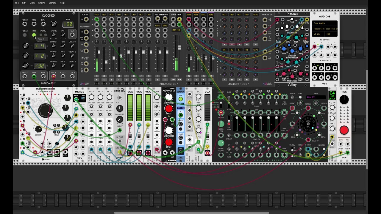VCV Rack - playing with Prism Rainbow