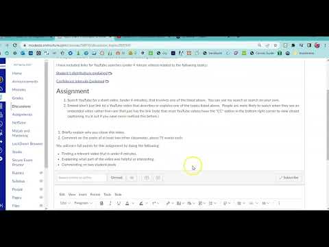 How to embed a video in a Canvas discussion post