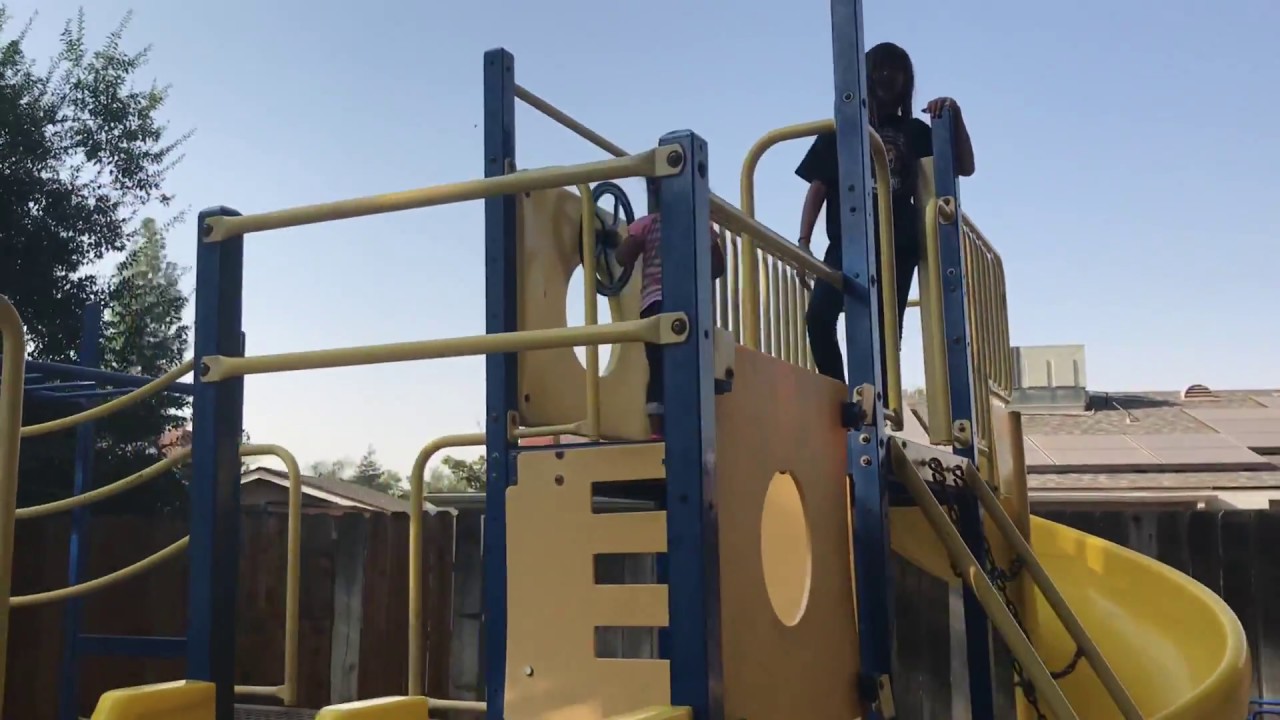 Kids runaway from mommy the tickle monster see if they get away Park fun