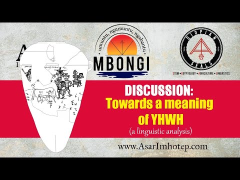Towards a Meaning of YHWH (Yahweh), Part 1 (a linguistic analysis)