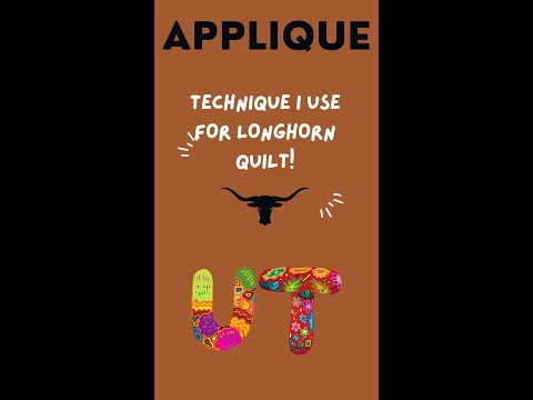 Cutting Applique with Cricut: Longhorn Quilt