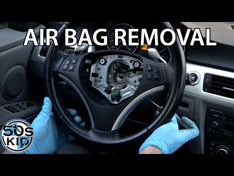 BMW E90 Air Bag Removal DIY - Replace Trim or Change Steering Wheel