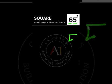 Sikhe Asan Tarika 65 Ka Square Nikalne Ka | Short Trick Of Square Of 65 |#shorts #viral #shortvideo
