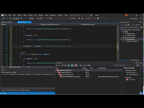 MS Test Unit for Visual Studio (Tutorial Setup)