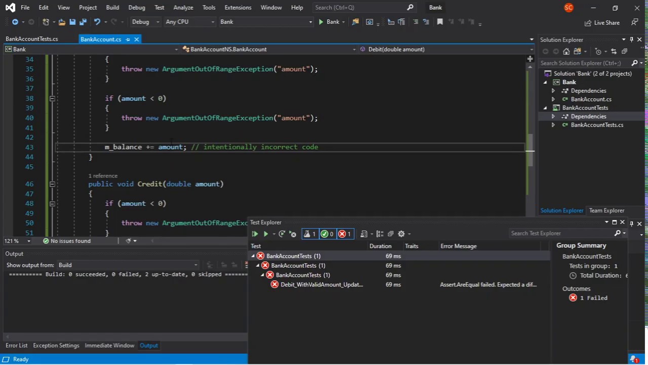 MS Test Unit for Visual Studio (Tutorial Setup)