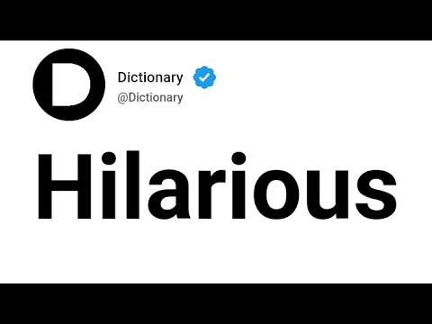 Hilarious Meaning In English