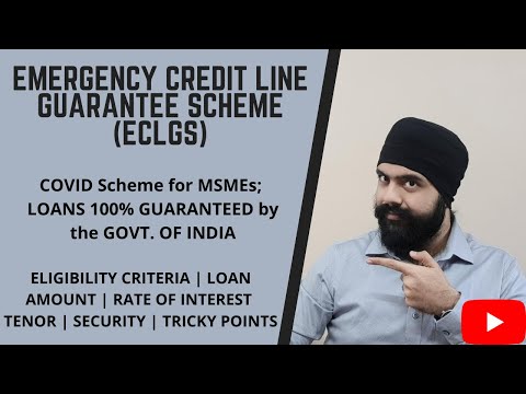 PART 4: Emergency Credit Line Guarantee Scheme | ECLGS | Borrower's Eligibility Criteria | Hindi
