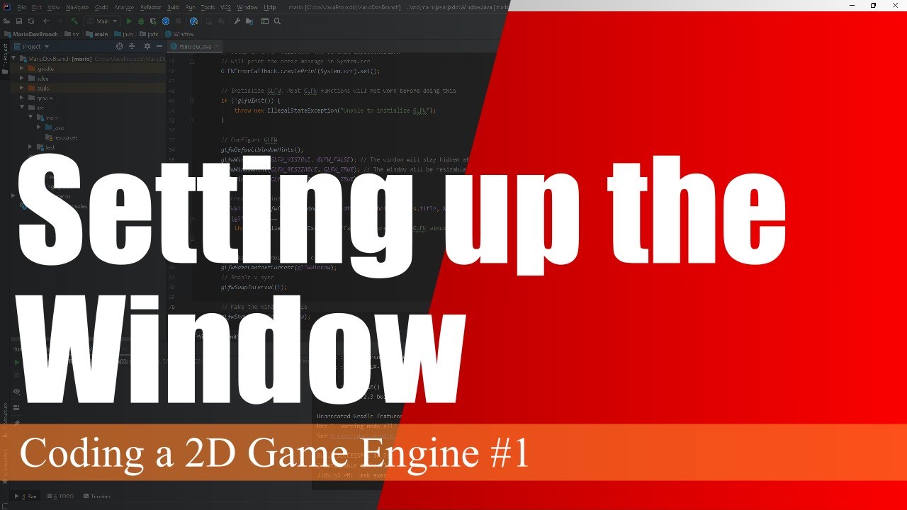 Setting up the Window with LWJGL | Coding a 2D Game Engine in Java #1