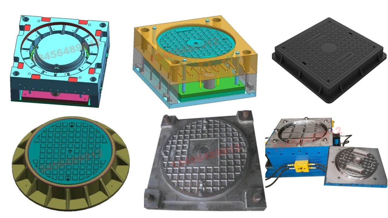manhole cover mould Composites compression manhole cover mold process